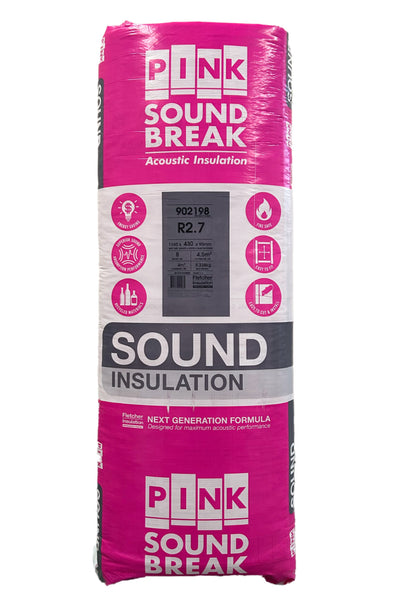 Fletcher Insulation Acoustic Wall Insulation Batts - R2.7 - 1160 x 430